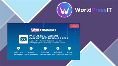 Woocommerce Partial Cod Payment Gateway Restrictions And Fees