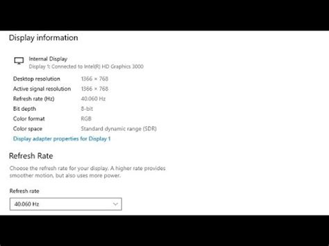 How To Change Display Refresh Rate In Windows Laptop And PC YouTube