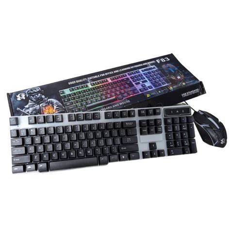 Rgb Backlight Gaming Keyboard And Mouse F83 Price In Pakistan 2024
