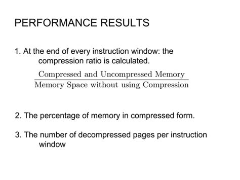 Selective Main Memory Compression By Identifying Program Phase Ppt Data Storage And