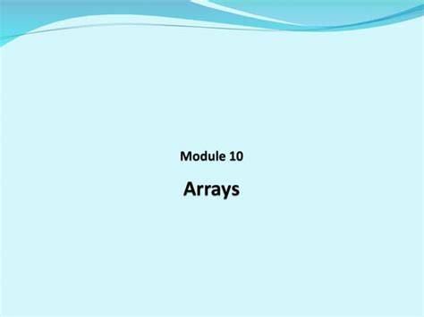 Arrays Basicfundamentaldatastructureppt