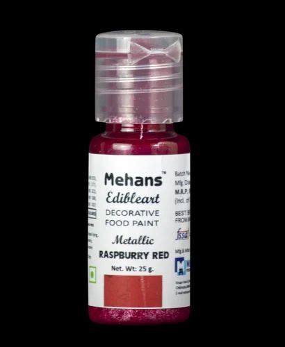 Liquid Raspberry Red Metallic Decorative Food Paint At ₹ 180bottle In Liquid Raspberry Red Metallic Decorative Food Paint At ₹ 180bottle In