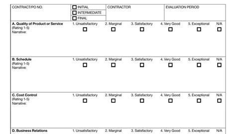 Contractor Performance Evaluation Template Excel Fill 59 Off