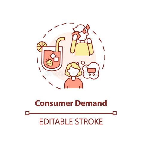 Customizable Consumer Demand Icon Heatflation Concept Stock Vector Illustration Of Concept