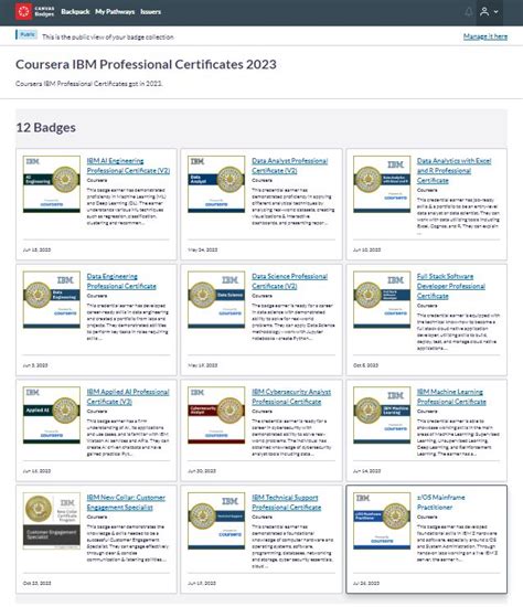 My Ibm Professional Certificate Badges Collection In 2023 Ehqnmnxp Shenghua Ni