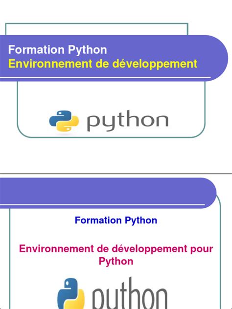 Environnement De Développement Pour Python Pdf