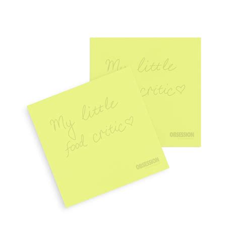 Obsession My Little Food Critic” Sticky Notes