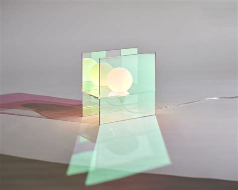 These Playful Glass Tables Lights Look Like Optical Illusions