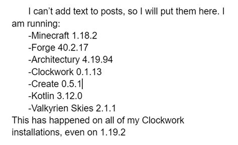 Blocks Missing From Clockwork Rcreatemod