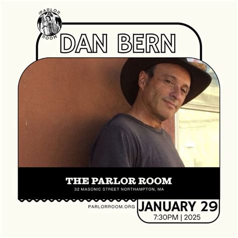 Dan Bern At The Parlor Room Western Mass Arts Events