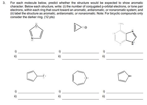 Solved For Each Molecule Below Predict Whether The