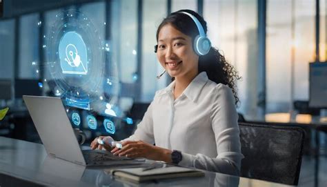 Premium Photo Chatbot Conversation Assistant Person Using Online