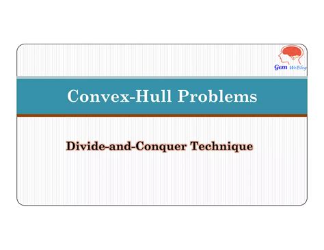 Convex Hull Problemsdivide And Conquer Pdf