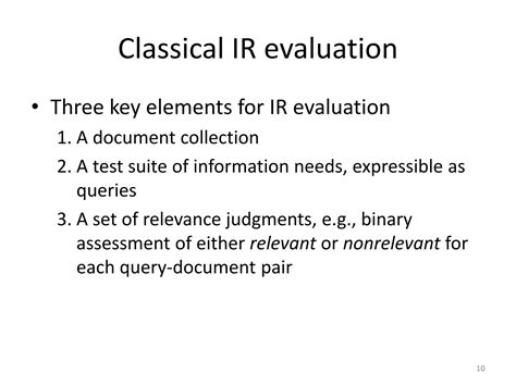 Lecture 10 Information Retrieval Evaluationpptx