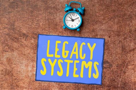 Conceptual Display Legacy Systems Concept Meaning Old Method Technology Computer System Or