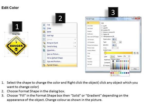 Business Diagram Danger Warning Symbol For Safety Indication Presentation Template