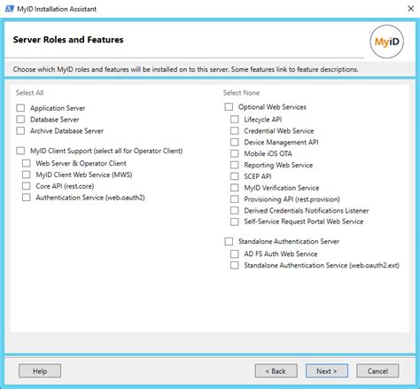 Selecting The Server Roles And Features