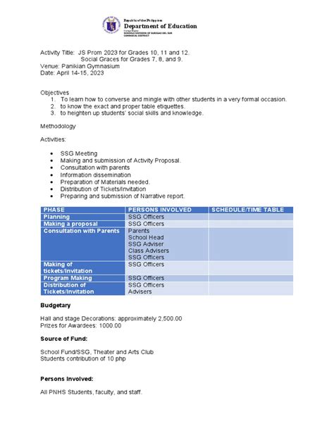 Activity Prop Pdf Prom