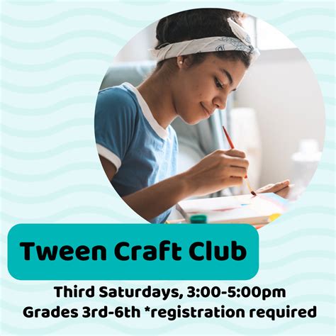 Tween Craft Club Hutchinson Public Library
