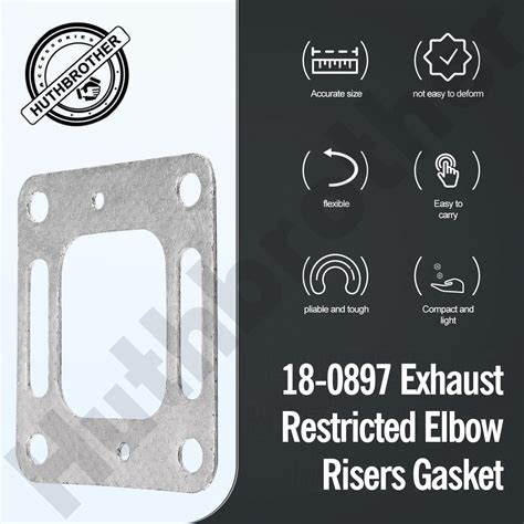 Huthbrother 18 0897 Exhaust Restricted Elbow Risers