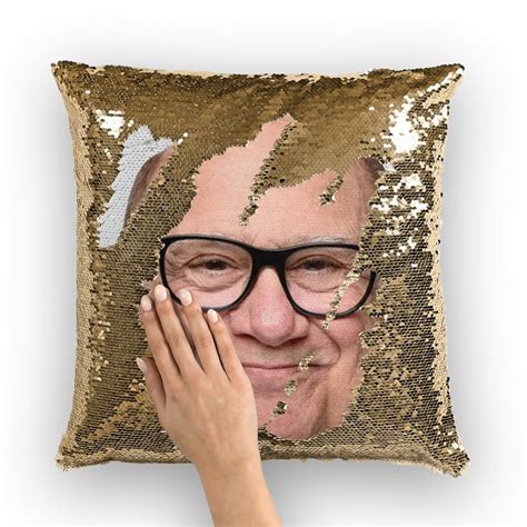 Danny Devito Sequin Pillow Celebrity Pillow Cushions Cool Pillow Case Funny T Idea For