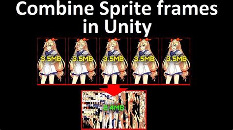 Combine Sprite Frames In Unity Youtube