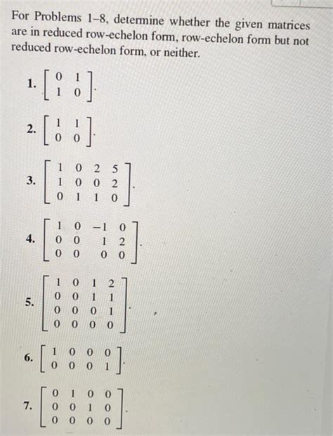 Solved For Problems 1 8 Determine Whether The Given