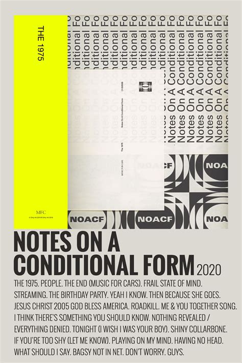Notes On A Conditional Form By Maja Music Poster Design Movie Poster Wall Music Poster Ideas