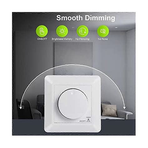 LED Dimmer Switch Flush Mounted Dimmer For Dimmable LED And Halogen 5 300 W Dimmer Switch LED