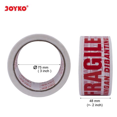 Jual Lakban Fragile Jangan Dibanting Opp Tape Joyko Opp 48 Mm Shopee Indonesia