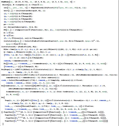 Mathematica Code Of The Automated Algorithm With Two Job Classes And