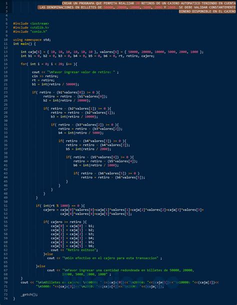 Arrays Visual C Cajero Automatico Simple