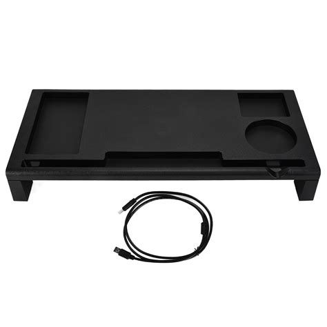 Monitor Stand Riser Usb Computer Desk Stand Desk Storage Organizer Laptop Computer Bracket For