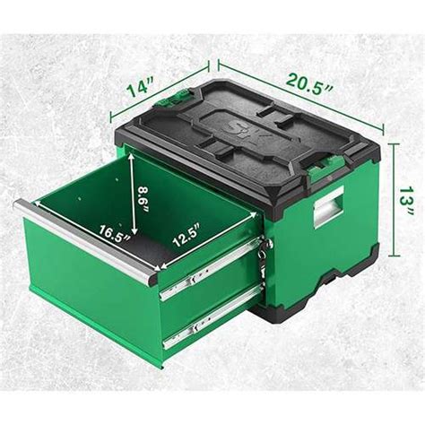 Sk Hand Tool Sk03100 Modular Stackable Steel Storage Tool Box With 1 Drawer Tooldiscounter