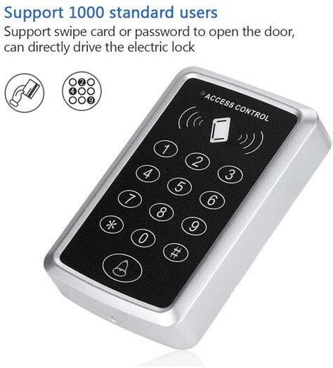액세스 제어 키트 125khz Rfid 독립형 액세스 컨트롤러 Wiegand 26 터치 스크린 키패드