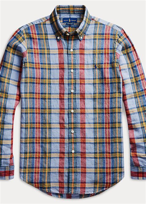 Polo Ralph Lauren Classic Fit Plaid Linen Shirt 2