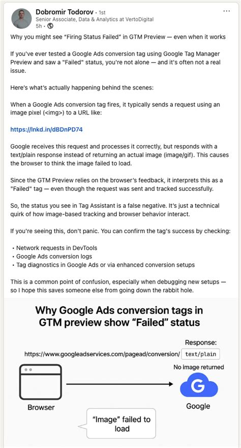 Google Ads Tag Failed For No Reason Google Analytics 4 Consultant
