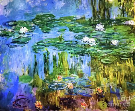 Water Lilies By Claude Monet 1915 Painting By Claude Monet Fine Art