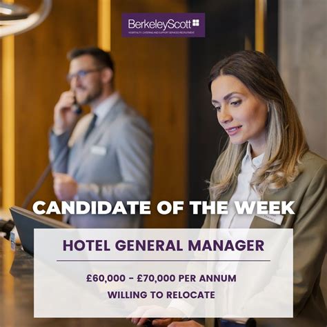 Hotelgeneralmanager Hiringnow Berkeleyscott Candidateoftheweek Hospitalityjobs