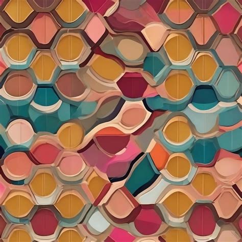 Premium Photo Seamless Repeatable Abstract Geometric Pattern Ornamental Tile