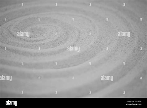 Sand Background With Circles Zen Style Stock Photo Alamy