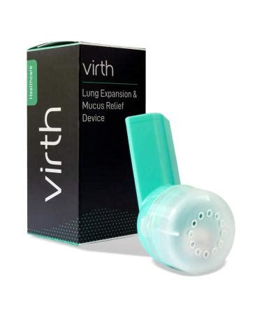 VIRTH Lung Expansion Mucus Relief Device Breathing Exercise Flutter
