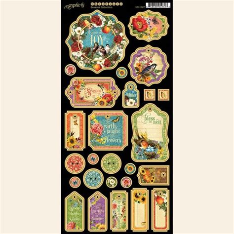 Seasons Chipboard Seasons Chipboard 4501627 26 Decorative