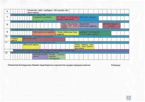 2024 оны Биеийн тамирын арга хэмжээний календарчилсан төлөвлөгөө