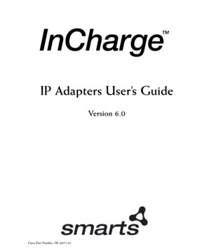 Fillable Online InCharge IP Adapter User S Guide Version 6 0 Cisco Fax Email Print PdfFiller