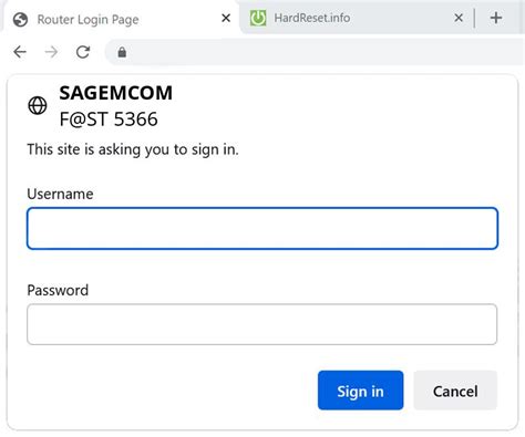 how to open up admin on sagemcom f st 5366