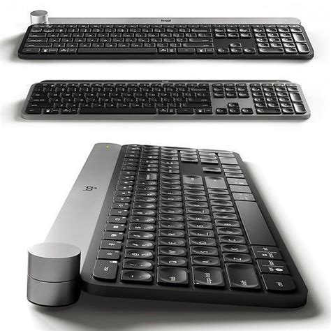 Logitech Craft And Logitech Mxkeys 3d Model Cgtrader
