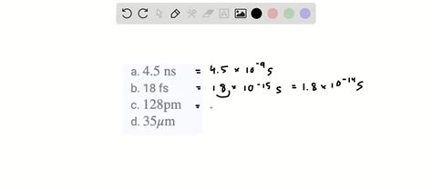 SOLVED Use Scientific Notation To Express Each Quantity With Only Numerade
