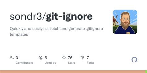 GitHub Sondr Git Ignore Quickly And Easily List Fetch And Generate Gitignore Templates