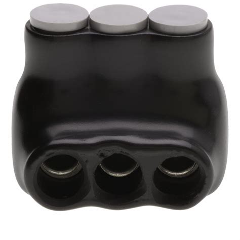 Polaris Insulated Multitap Connector Gray 3 Ports 14 Awg 6 Awg Wire Size Range Plastisol
